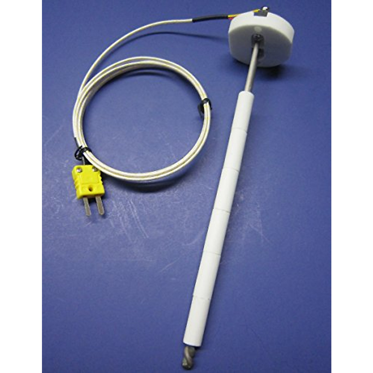 High Temperature k-Type Thermocouple Sensor Ceramic Kiln Furnace with Connector Plate and Hook up Cable 1999F 2372F 1300C CR-07
