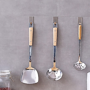 6 Pack door hooks self adhesive Small Sticky Hooks for Hanging Extra Strong Self Adhesive Hooksfor Bathroom Kitchen Hanging Coat Cloth Towel Key Waterproof No Nails 304 Stainless Steel Silver