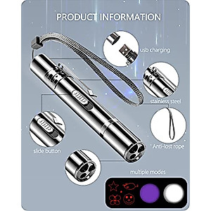 Puspoch Pet Rechargeable Cat Toys, Great Gift for Your Cats and Dogs, Interactive Toys for Kitten