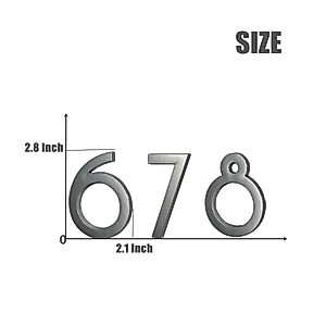 HopeWan Self Adhesive Mailbox Numbers, 2.8 Inch Door Address Sign Number Stickers for Aprtment Office Room Home Decor Project.
