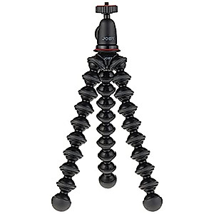 Joby JB01503 GorillaPod 1K Kit. Compact Tripod 1K Stand and Ballhead 1K for Compact Mirrorless Cameras or Devices up to 1k (2.2lbs). Black/Charcoal.