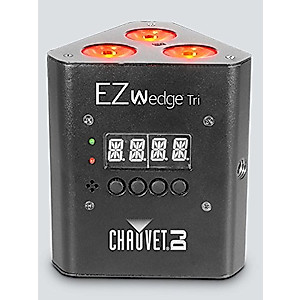 CHAUVET DJ EZwedge Tri Battery-Operated Tri-Color LED Wash Light w/Infared Remote Control