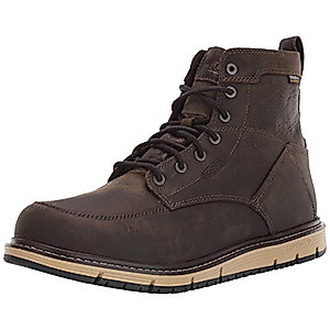 KEEN Men's San Jose 6" Soft Toe Waterproof Wedge Work Boots, Cascade Brown/Black, 9.5