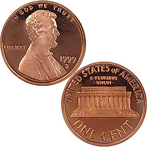 1999 S Lincoln Memorial Cent Choice Proof Penny 1c Coin Collectible