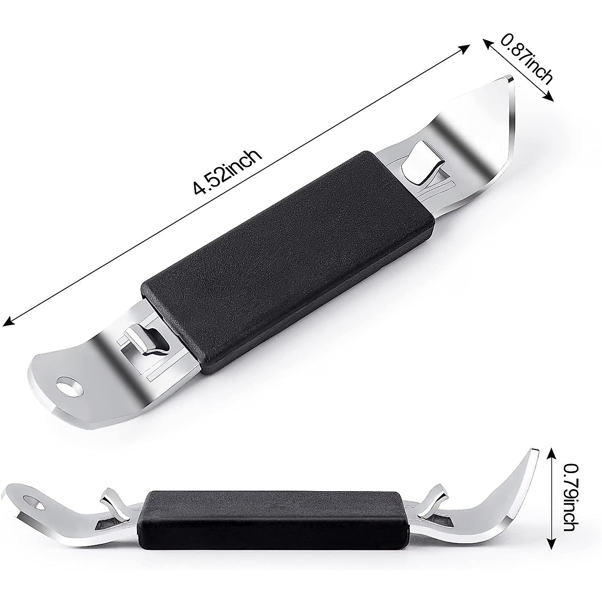 BEATURE Bottle Opener - 3 Pieces Magnetic Beer Bottle Openers - Metal Can Punch Opener Magnet for Fridge, Blue