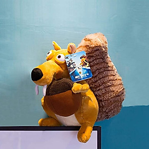 Lovely Animal Doll Ice Age 3 Scrat Squirrel Stuffed Plush Toy 7 inch for Kids Children Gift (Yellow, OneSize)