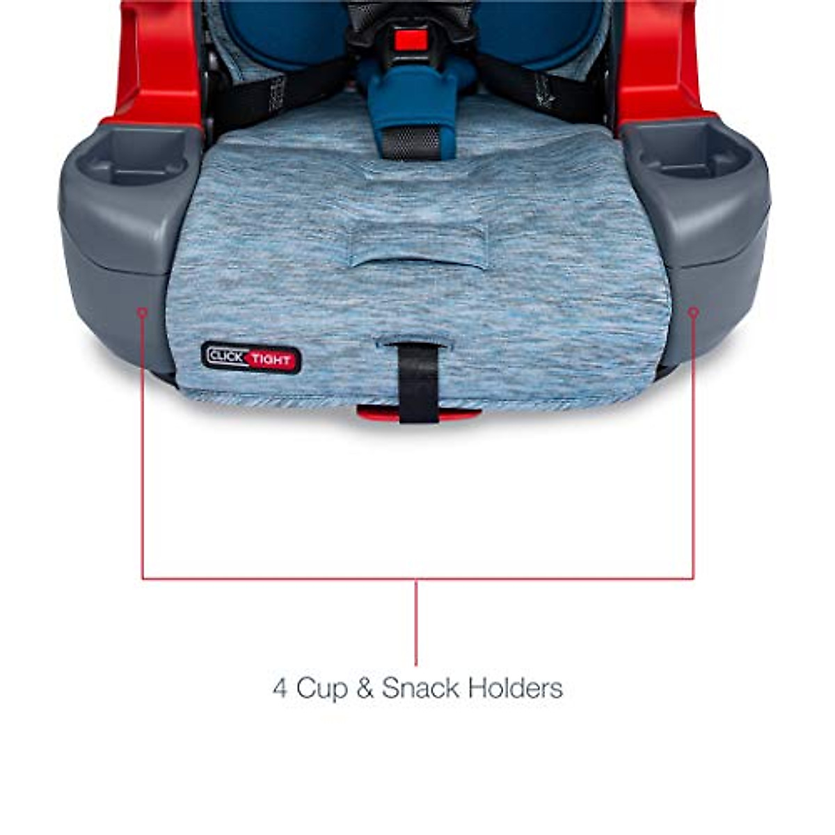 Britax Grow with You ClickTight Harness-2-Booster Car Seat, Seaglass , 26.5x17.75x25 Inch (Pack of 1)