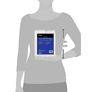 Diane Terry Cloth Neck Strips, Fast Drying Towel for Neck Use at Barber Shop, Salon, Spa, Extra Durable, Absorbent, White, 36 Count (Pack of 1), D8320