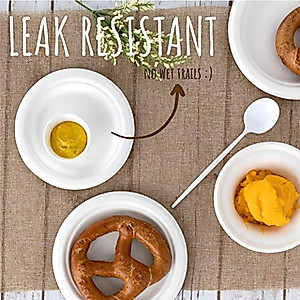 brheez 6 in Disposable Plates Paper Plates Alternative Compostable Plates Heavy Duty [Pack of 60] Eco-Friendly 100% Plant Fiber Biodegradable