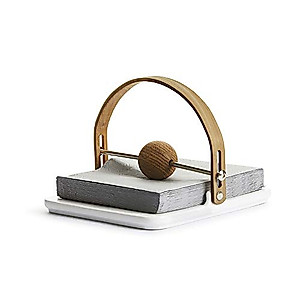 Sagaform Nature Collection Napkin Holder, 7.5-Inch, brown