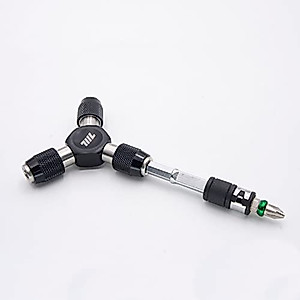 711L Hex Bit and Socket 2 in 1 Extension I Swap Sockets in For Screwdriver Bits With A Flick of Fingers (One Handed)