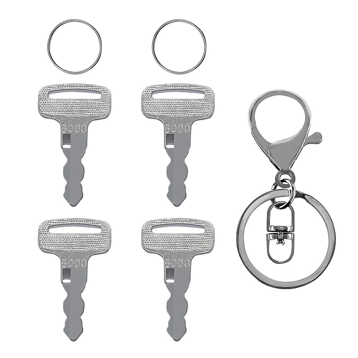 Golf Carts Keys 4 PCS Golf Cart Replacement Ignition Keys for Yamaha G14 G16 G19 G22 G29/Drive Golf Cart OEM# JU2-H2511-00 Gas/Electric