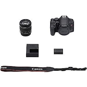 Canon Intl. Canon EOS Rebel T8i DSLR Camera w/Canon EF-S 18-55mm F/4-5.6 is STM Zoom Lens + Case + 64GB Memory (22pc Bundle) (Renewed)