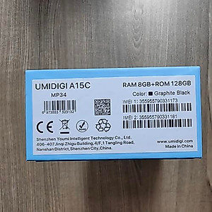 UMIDIGI A15C (8+8GB RAM+128GB ROM) Android 13 NFC Unlocked Cell Phone，48MP Ultra-Clear AI Camera Mobile Phone,5000mAh Battery Smartphone,6.7" HD Full View Display Dual Unlock Phone-Pearl White…