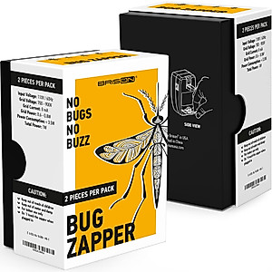 Indoor Bug Zapper Fly Zapper Mosquitos Zapper - Electric Portable Plug in Home Insects Zapper for removes Insects Mosquitos Files Bugs Gnats Moths - White