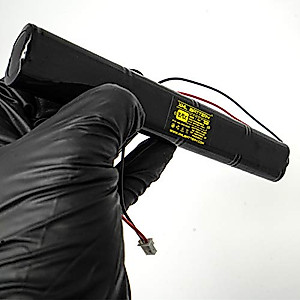 XML Battery BBAT0044A BBAT0043A Unitech AA900MAH 9.6V 900mAh BAT9.6V700 Ni-CD Rechargeable Battery Pack Replacement for Exit Sign Emergency Light