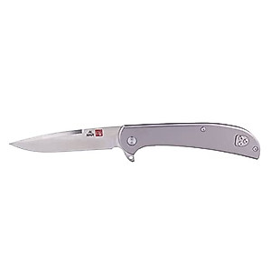 Al Mar AMK4116 Ultralight Titanium Framelock Silver Folding Pocket Folder Knife