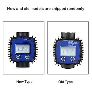 Oumefar 1" Turbine Flowmeter Inline Flow Sensor Meter Pipeline Water Flow Gauge Male Thread Plastic Flow Measurement Tools