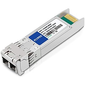 FLYPROFiber- 10GBase-SR SFP+ Transceiver, 10G MMF 850nm 300m LC Fiber Optics Multimode Module for Cisco, Ubiquiti UF-MM-10G, Meraki MA-SFP-10GB-SR, Mikrotik, Netgear, D-Link, TP-Link, Supermicro (DOM)