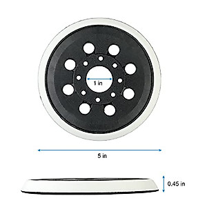 5 Inch Hook & Loop Replacement Orbital Sander Backing Pad for Bosch RS034 RS035 Compatible with Bosch Models ROS10 ROS20 ROS20VS ROS20VSC ROS20VSK (3 Pack)