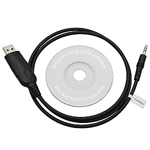 GoodQbuy USB Programming Cable for Icom Radios IC-F3 IC-F3S IC-F3GS IC-F3GT IC-F4 IC-F4S IC-F21 IC-F26 1-pin