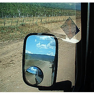 Zento Deals Pack of Two 2 Inch Stick-on Rearview Blind Spot Mirrors Aluminum Border Thin Car Mirrors