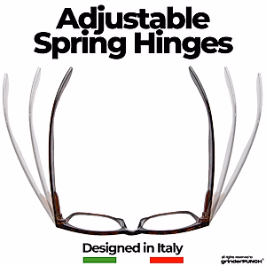 grinderPUNCH High Magnification Power Readers Reading Glasses 1.00-6.01