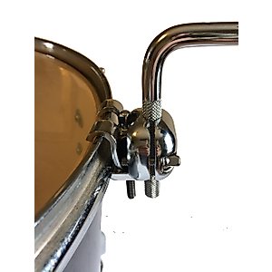 Cowbell Mount Bracket - Tom Hoop Clamp for Cowbell, Jam Block, Tambourine, Splash Cymbal