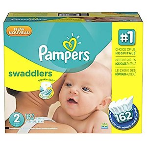 Pampers Swaddlers Disposable Diapers Size 2, 132 Count, GIANT (Packaging May Vary)