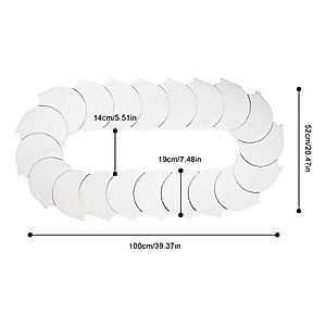 Rotating Food Turntable 3.28ft Adjustable Dining Table 360° Manual Swivel Food Serving Train Dining Table Turntable for Dining Room Party