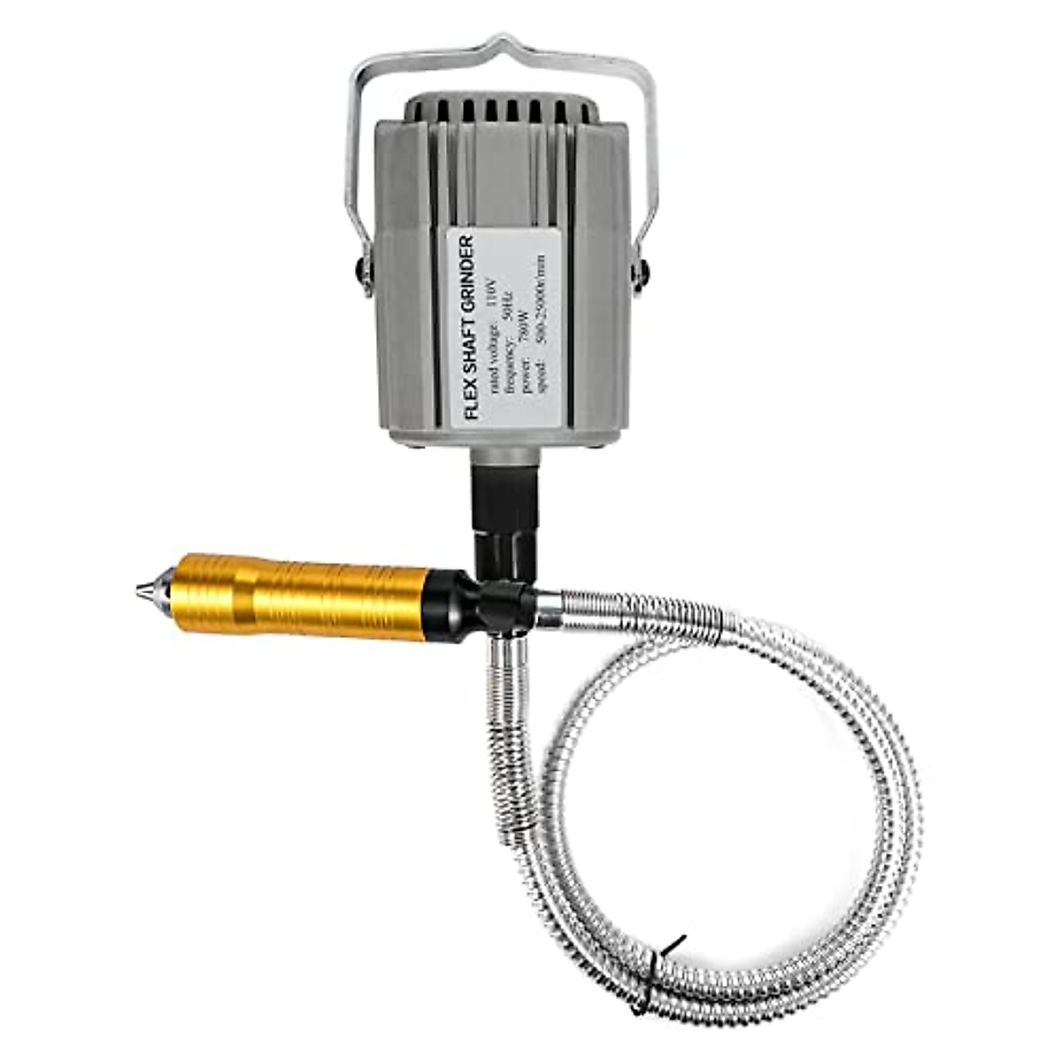 Shaft Grinder 780W Rotary Tool 500-25000RPM Rotary Carver with 0.26" 3-Jaw Chuck & Stepless Speed Foot Pedal Hanging Grinding Machine Accessories for Jewelry Polishing Grinding DIY