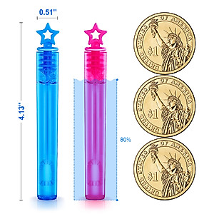 200 Pieces Mini Bubble Wands, Party Favors Assortment Toys for Kids,Themed Birthday, Halloween, Goodie Bags, Carnival Prizes, Wedding, Bubble Maker Outdoor Gifts for Girls & Boys