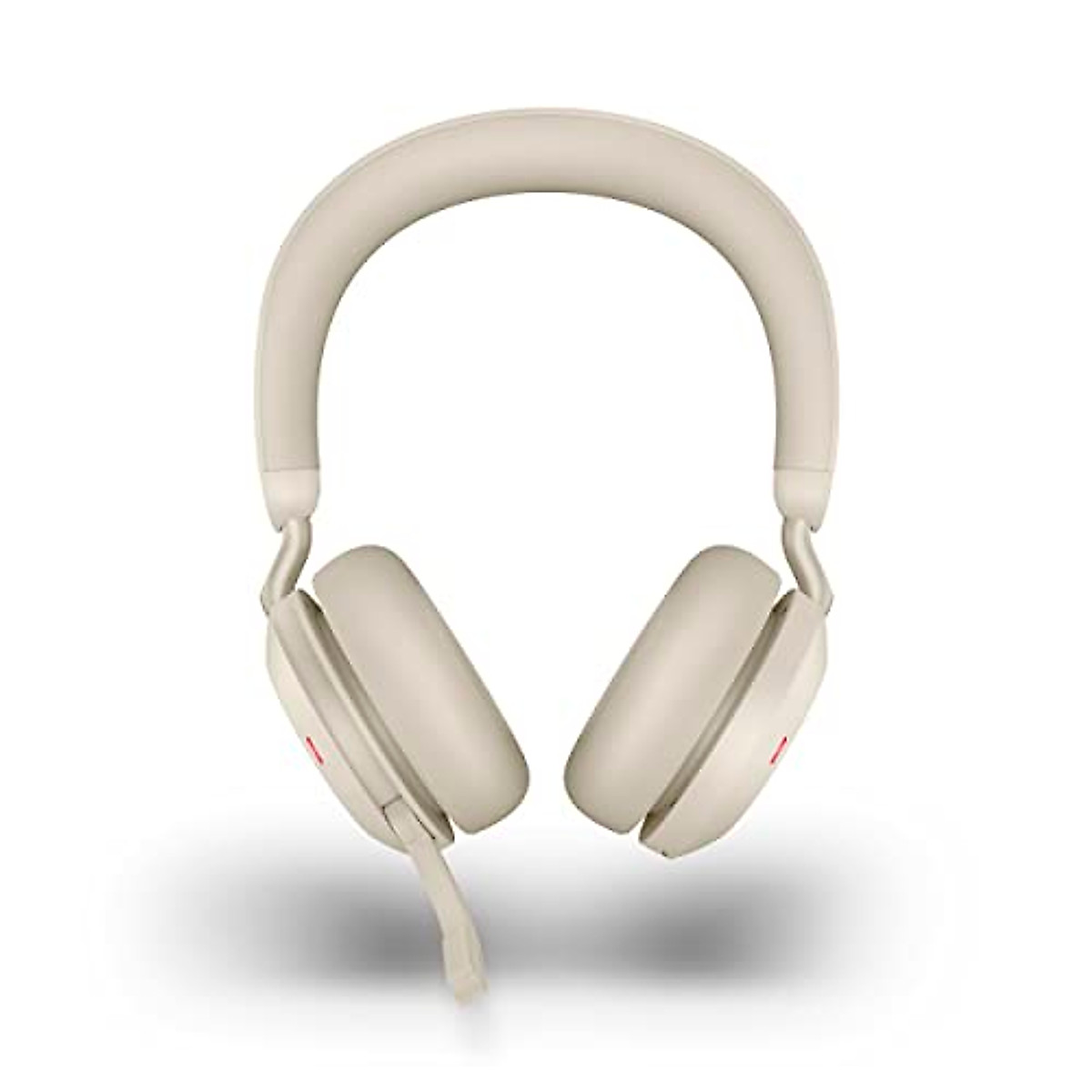 Jabra Evolve2 75 Wireless PC Headset with 8-Microphone Technology - Dual Foam Stereo Headphones with Advanced Active Noise Cancellation, USB-A Bluetooth Adapter and MS Teams-Compatibility - Beige