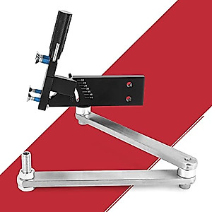 Lawn Mower Blade Sharpener Black Blade Sharpener for Lawn Mower 15°-45° Adjustable Straight and Standard Lawn Mower Blades(Black,5005)