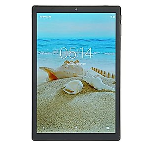 Cosiki Gaming Tablet, 4GB 64GB 100-240V 3G Network Green Tablet PC for Office (US Plug)