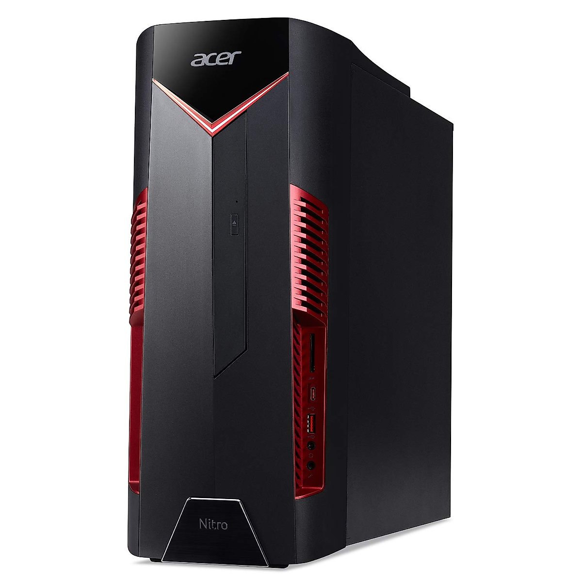 Acer Nitro 50 N50-600-UR1H Desktop, 9th Gen Intel Core i5-9400F, NVIDIA GeForce GTX 1650 Graphics with 4GB GDDR5, 8GB DDR4, 512GB SSD, Windows 10 Home
