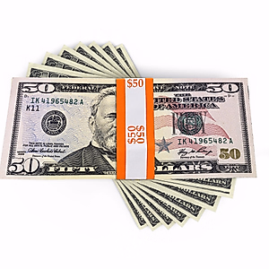 Self-Sealing Currency Straps - Pack of 100 Orange Bands for $50 Bills - Securely Organize and Transport Your Cash