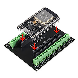 5PCS ESP32 Breakout Board GPIO 1 into 2 Compatible with 38 Pins ESP32S ESP32 Development Board 2.4 GHz Dual Core WLAN WiFi + Bluetooth 2-in-1 Microcontroller ESP-WROOM-32 Chip for Arduino