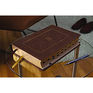 KJV, Thompson Chain-Reference Bible, Large Print, Leathersoft, Brown, Red Letter, Thumb Indexed, Comfort Print