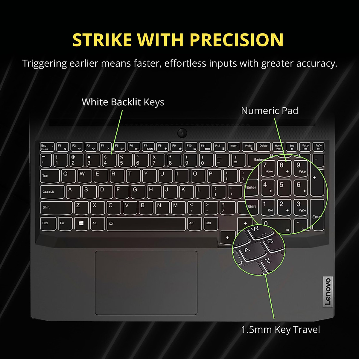 Lenovo IdeaPad Gaming 3 15.6” FHD 120Hz Laptop, AMD Ryzen 5 5600H, NVIDIA GeForce GTX 1650 4GB DDR6, 16GB RAM, 512GB SSD, Backlit Keyboard, Wi-Fi, Bluetooth, Black, Win 11 Pro, 32GB Hotface USB Card