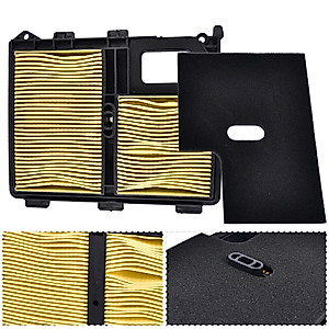 HIFROM 17010-ZJ1-000 Air Filter Pre Cleaner Fuel Filter Spark Plug Kit Compatible with Honda GX610 GX620 GXV610 GXV620 Old Style Engine 17010-ZJ1-000 17211-ZJ1-000