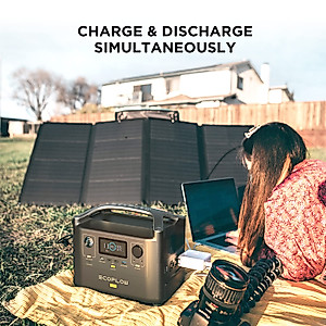EF ECOFLOW RIVER Pro Portable Power Station 720Wh, Power Multiple Devices, Recharge 0-80% Within 1 Hour, for Camping, RV, Outdoors, Off-Grid