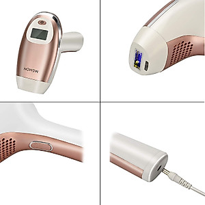 IPL Hair Removal for Women, MiSMON Permanent Laser Hair Removal Device for Body, Bikini, Safe Home Use Professional Intense Pulsed Light Hair Removal System, 300,000 Flashes with Safe Skin Tone Sensor