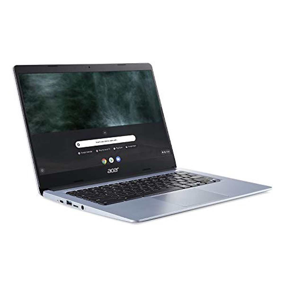 Acer Chromebook 314, Intel Celeron N4000, 14" HD Touch Display, 4GB LPDDR4, 64GB eMMC, Gigabit WiFi, Google Chrome, CB314-1HT-C7C0