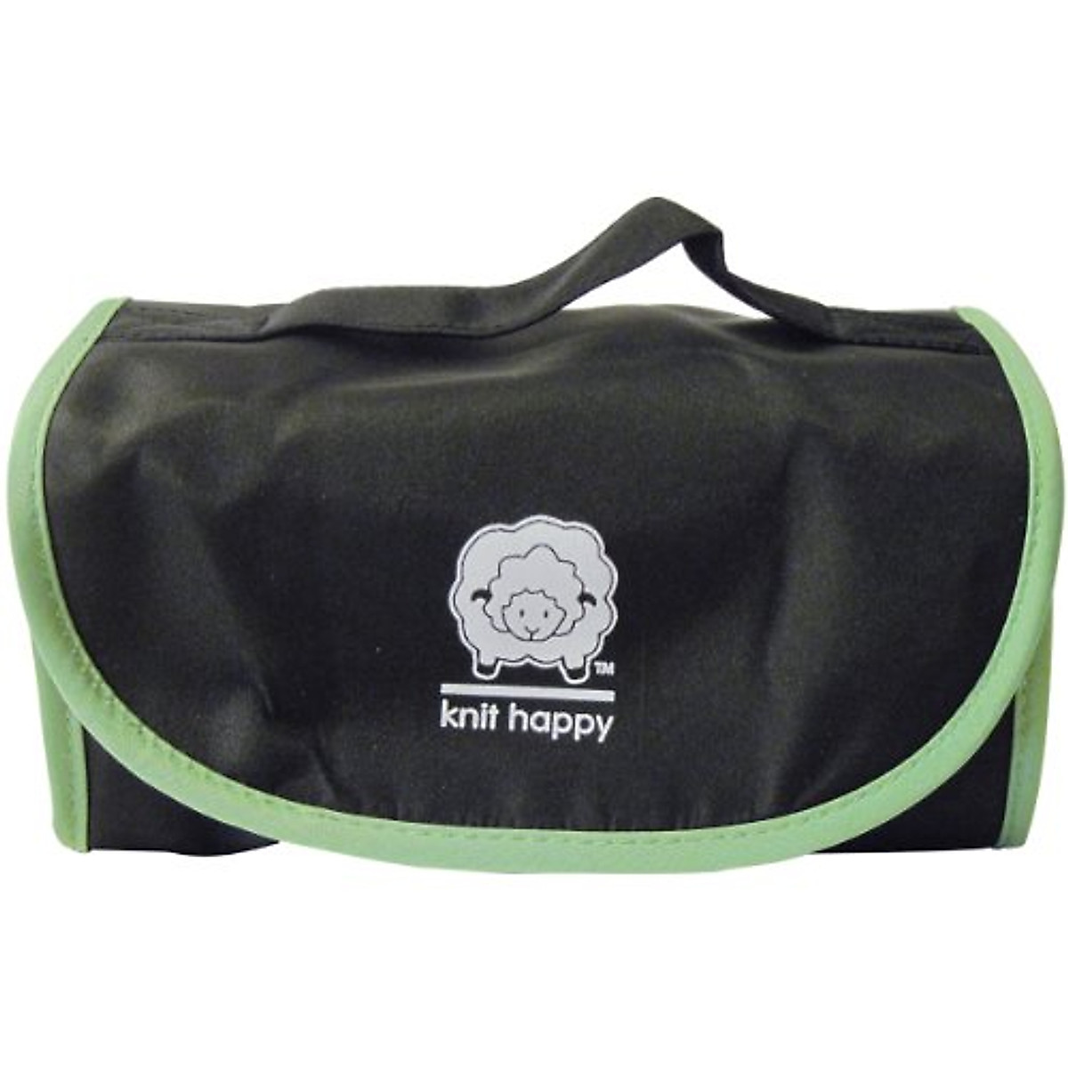 K1C2 Knit Happy Fold-N-Go Notions Box, Black/Green