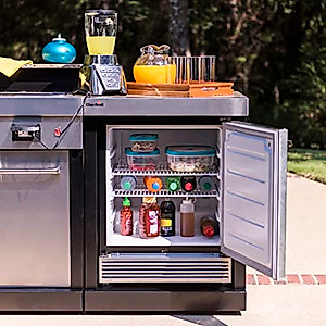Char-Broil 463246518 Medallion Series Modular Outdoor Kitchen Refrigerator, Silver