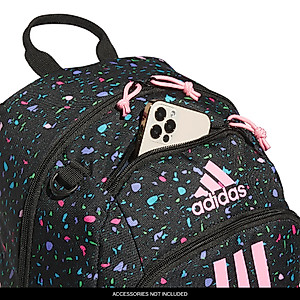 adidas Creator 2 Backpack, Speckle Black/Bliss Pink/Black, One Size