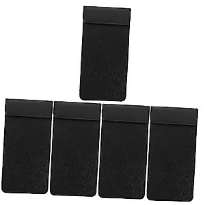 Cabilock 5pcs Bill Folder Office folders Leather File Folder Letter Size clipboards Pocket clipboard exam Paper Clips Business Agent Writing Board Small menu Cardboard Notebook a6 Pencil
