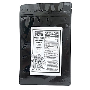 Freeze Dried Candy Wild Berry Rainbow Candy 1lb (16oz) - Ships In Box - Deliciously Crunchy, Intense Flavor, Lightweight Snack - Resealable Bag (Wild Berry 1lb)