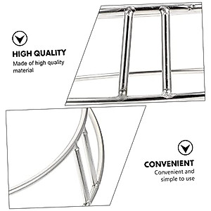 EXQUIMEUBLE 1pc Stainless Steel Pot Rack Coaster Holder Stove Burner Butter Holder Steel Wok Rack Stove Top Trivet Pot Pan Cooking Stand Stainless Steel Silver Bold Solid Pot Rack Steam Stand